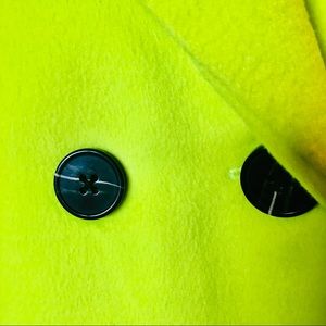 Jackets & Coats | Neon Super Soft Winter Trench Coat Yellow Green ...